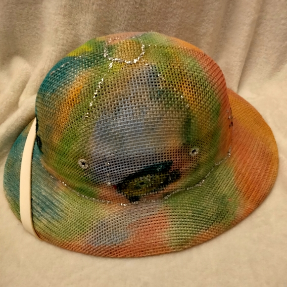 Source Unknown | Accessories | Vintage Tie Dye Safari Hard Hat | Poshmark